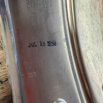 Vintage 1966 Ludwig 14"x5" Chrome over Brass Snare Drum | Reverb