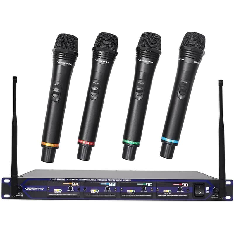 VocoPro UHF-5805-9 Rechargeable 4-Channel UHF Wireless | Reverb