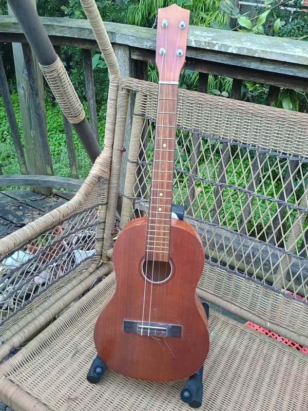 Unknown Baritone Ukulele 1960s-70s, friction tuners, great | Reverb