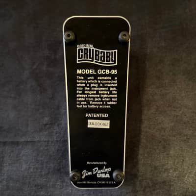Jim Dunlop GCB95 Original CryBaby Wah Effects Pedal Silver | Reverb