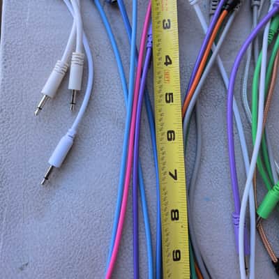 30+ Eurorack Patch Cable Bundle - Black, White, Green, Red, | Reverb