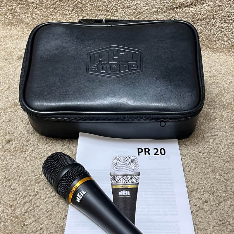 Heil Sound PR-20 Dynamic Mic w/ 3 Colored Grills, Case, & | Reverb