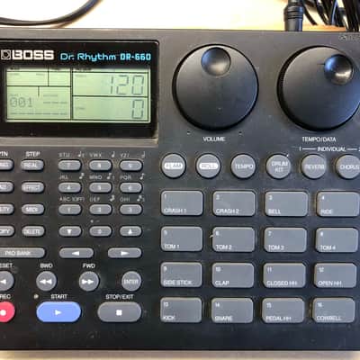 Boss DR 660 Drum Machine 90's. - Black/Gray | Reverb