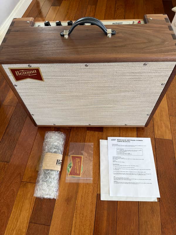 Benson Monarch Reverb + 1x12 Combo Walnut Wood Cab with Wheat | Reverb