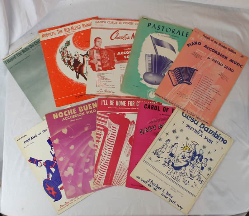 Lot of 10 Used Pieces of Accordion Sheets - | Reverb The Netherlands