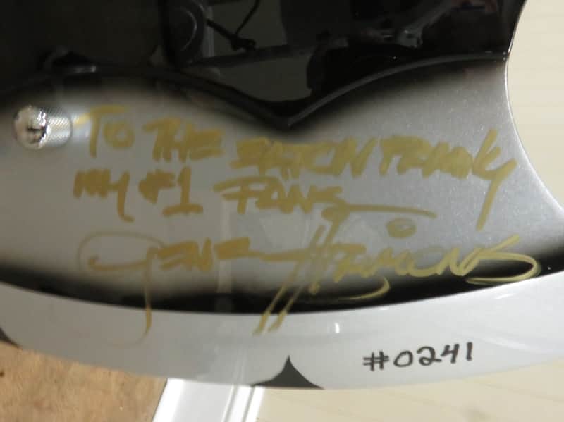 Signed Gene Simmons Axe Neck Through Bass, signed Hard Shell | Reverb