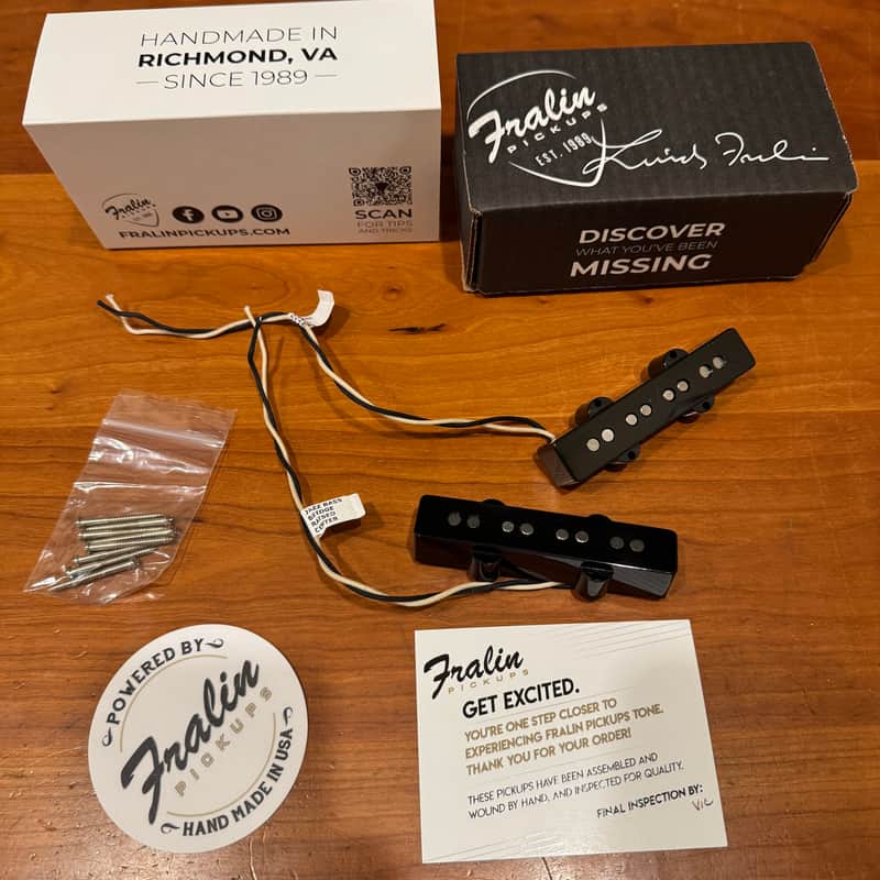 Lindy Fralin Jazz Bass Pickups Free Shipping | Reverb