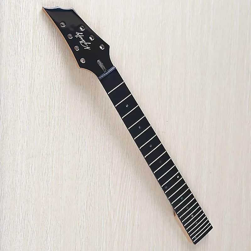 Mahogany Wood 7 String Guitar Neck, 24 Frets Fingerboard | Reverb