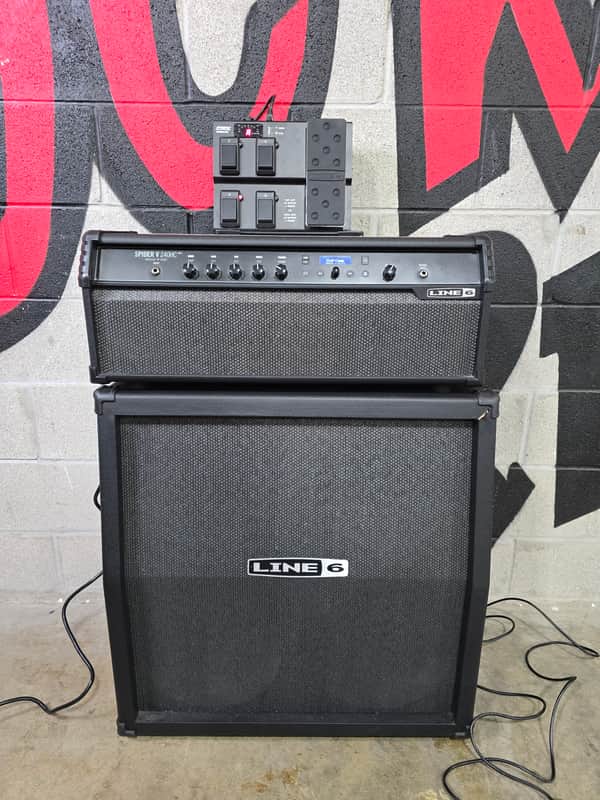 Line 6 Spider V 240HC Head w/ Foot Switch & Cabinet | Reverb