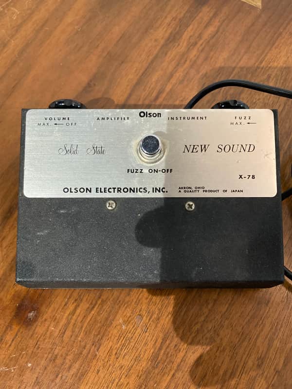 Olson Electronics New sound X-78 Fuzz 1960’s - Silver/black | Reverb