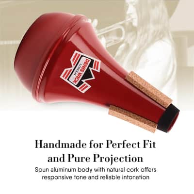 Denis Wick Straight Mute for Trumpet with Red Pure Coat | Reverb