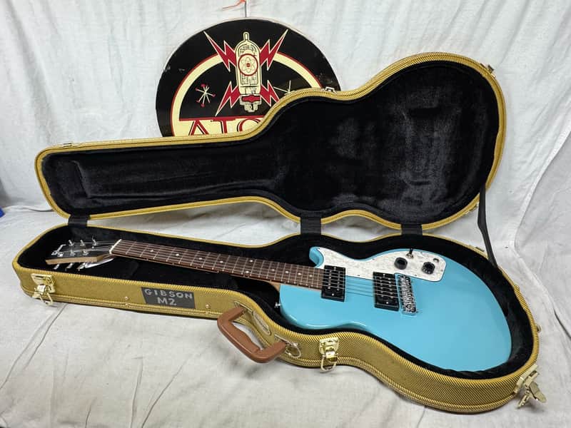 Gibson M2 Melody Maker Singlecut Guitar with Case 2017 - Teal | Reverb