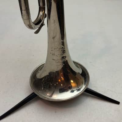 Tristar Silver-Plated Bb Trumpet w/ Bach 5C Mouthpiece, Case | Reverb