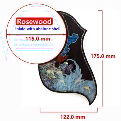 Custom Acoustic Guitar Rosewood Pickguard Scratch | Reverb Canada