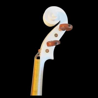 White best craft 4/4 electric violin +Acoustic violin,w/case | Reverb