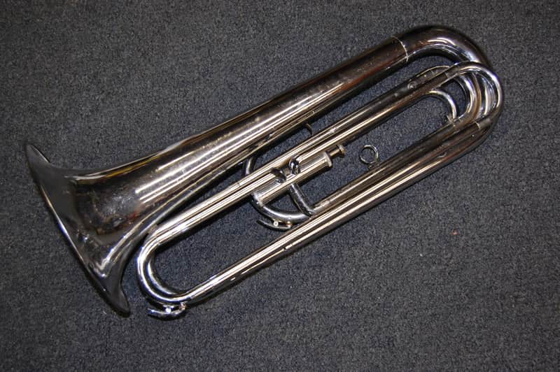 Baritone Bugle Titleist by Getzen 1 Valve Chrome Vintage | Reverb