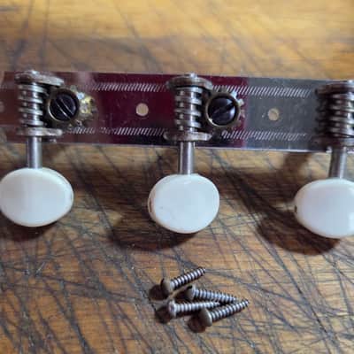 Vintage 1950's Waverly 3x3 On a Plate Open Back Treble Side | Reverb