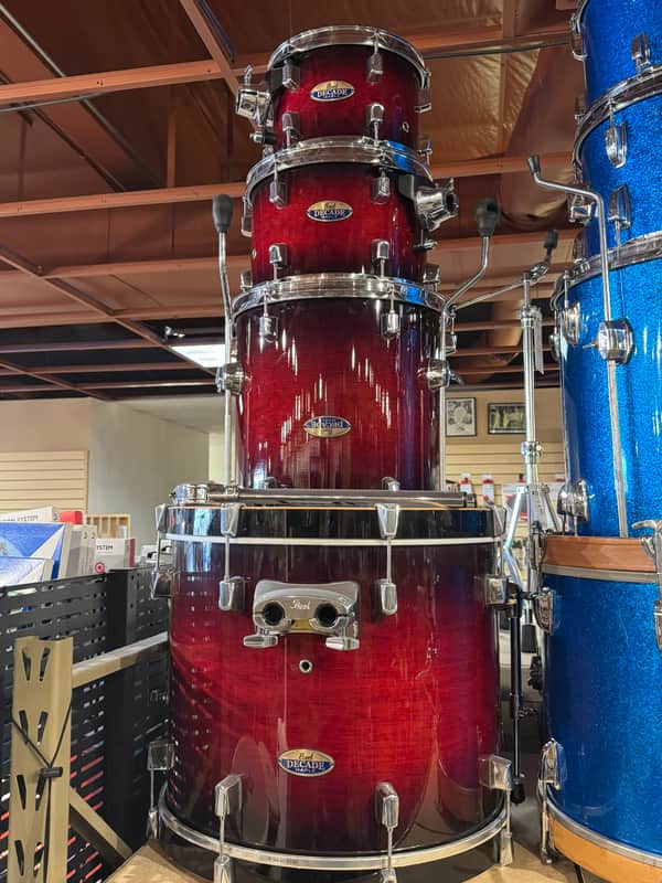 Used Pearl Decade Maple 4-piece Fusion Drum Set, Burst | Reverb