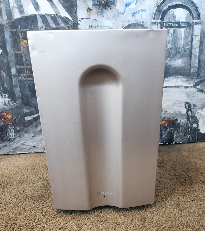 Infinity Infinity TSS-SUB750 powered subwoofer 90s - Silver | Reverb