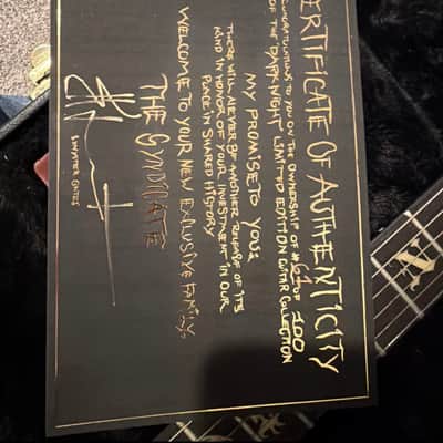 Schecter Synyster Gates Signature "Dark Night" Synyster | Reverb