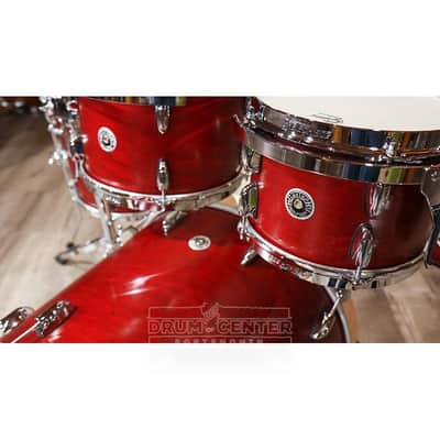 Gretsch Brooklyn 4pc Euro Drum Set Satin Cherry Red | Reverb