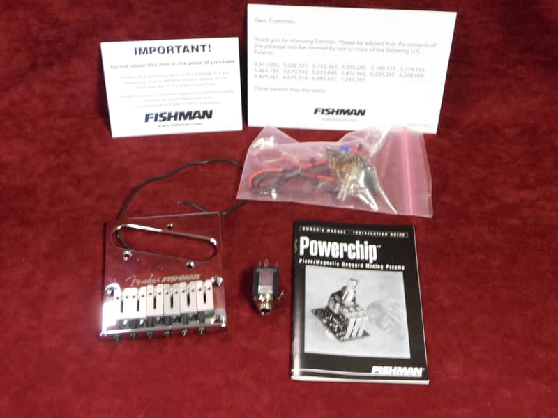 Fender / Fishman Telecaster Powerbridge with Powerchip | Reverb