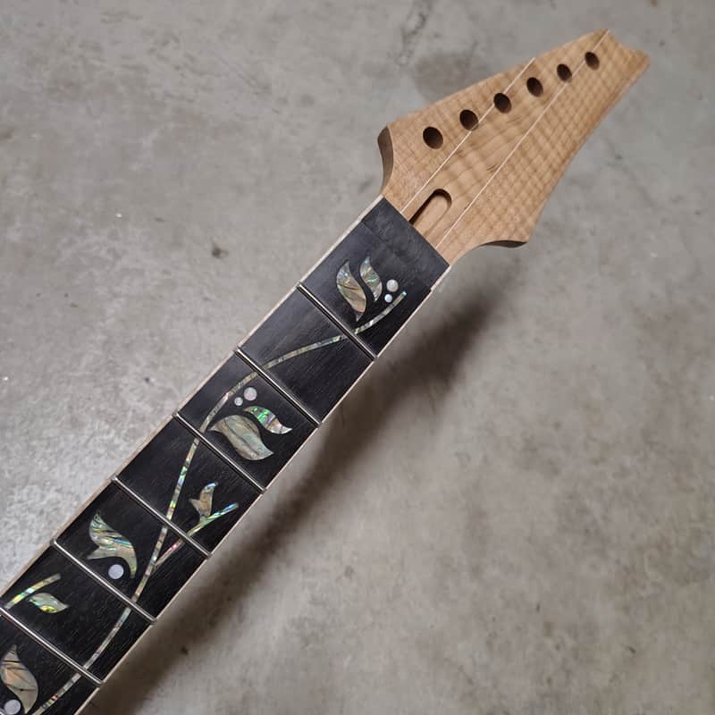 Handmade ibanez j custom style rg jem guitar neck with ebony | Reverb