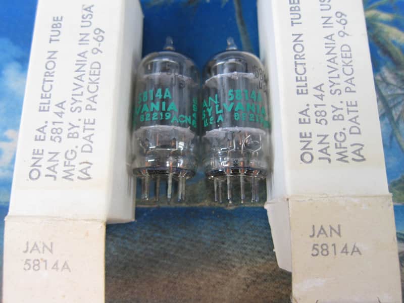 Pr NOS Sylvania JAN-5814A 12AU7 Preamp | Reverb Italia