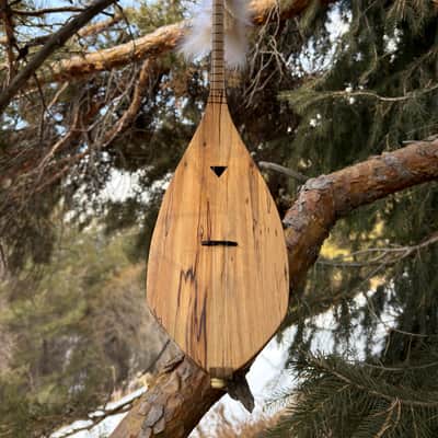 Handmade Premium Birch Dombra | Aged Spalted Wood (Karelian | Reverb