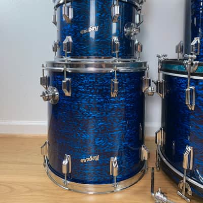 Rogers Holiday Buddy Rich Drum Set 5-pc 1965 Blue Onyx w/ | Reverb