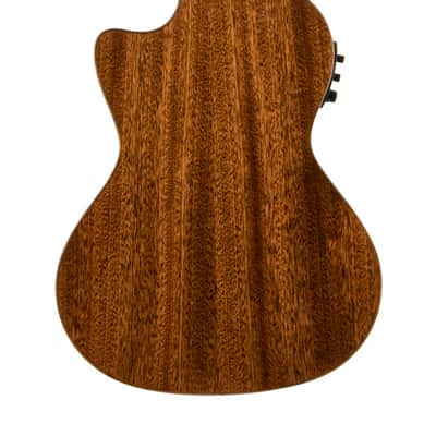 Lanikai All Solid Mahogany Tenor Cutaway A/E Ukulele w/ Kula | Reverb