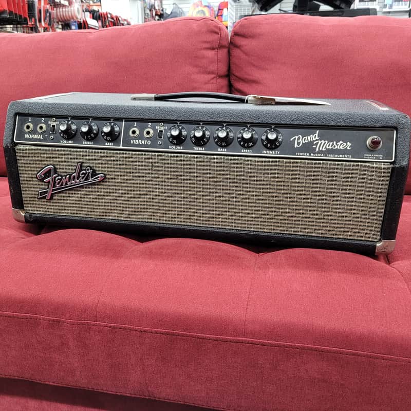 Fender Bandmaster 40-watt Head A24620 1966 - Blackface | Reverb