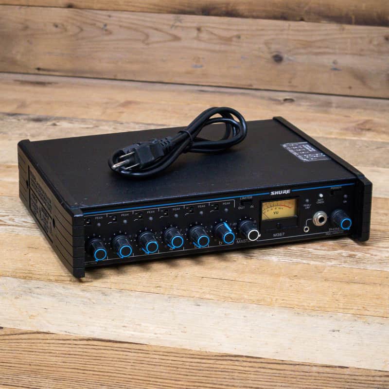 Shure M367 (M-367) Portable AC/DC 6-Channel Mic Mixer Remote | Reverb
