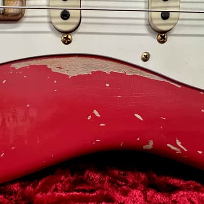 1956 Stratocaster Dennis Galuszka Masterbuilt Relic Gold | Reverb