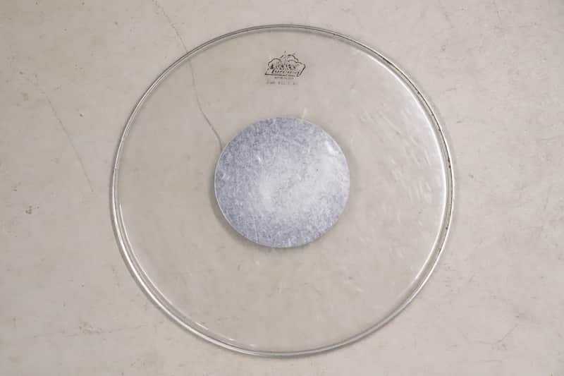 Ludwig Rocker 16" Clear Silver Dot Drum Head Vintage 1980's | Reverb