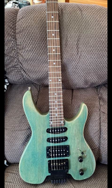 Custom Steinberger Style Headless Custom Built 2021 - Green | Reverb