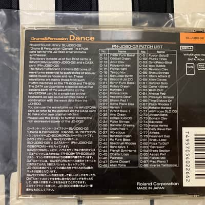 Roland Sound Library SL-JD-80-02 – Drums&Percussion Dance ROM | Reverb