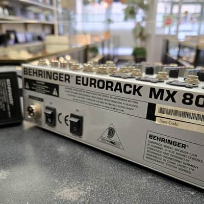 Behringer Eurorack MX802A 8-Input Mixer 2000s - Silver | Reverb