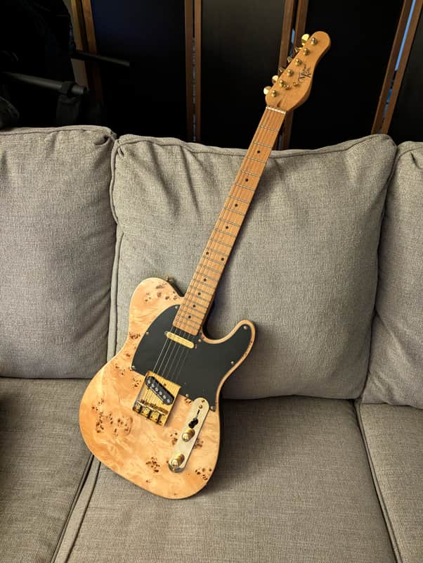 Michael Kelly Mod Shop 50 Tele Electric Guitar "Natural Burl" | Reverb