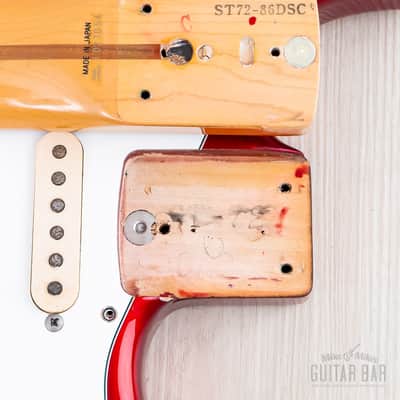1991 Fender '72 Stratocaster ST72-750SC Candy Apple Red | Reverb
