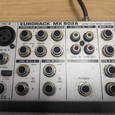 Behringer Eurorack MX802A 8-Input Mixer 2000s - Silver | Reverb