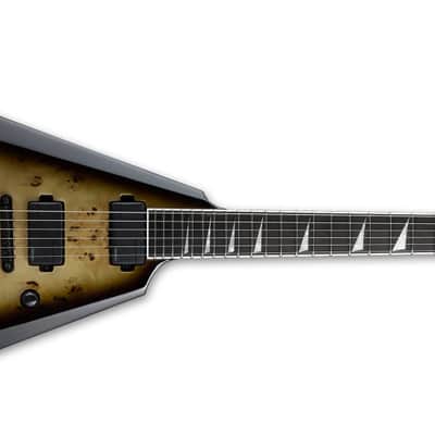 ESP EII Arrow NT Burl Maple Nebula Black Burst | Reverb