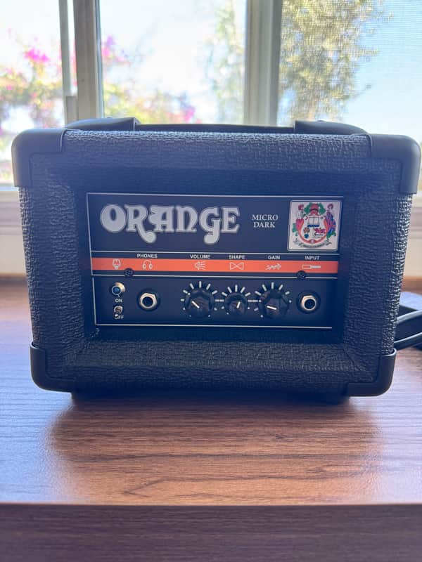 Orange Micro Dark 20-Watt Guitar Amp Head with Custom Moon | Reverb