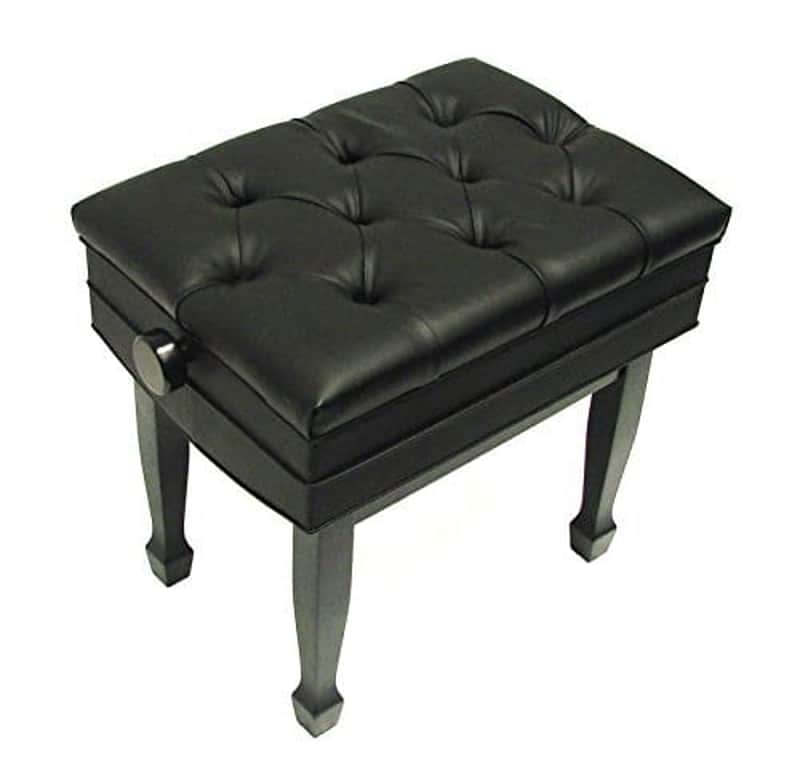Frederick Deluxe Artist Adjustable Vinyl Piano Bench - Ebony | Reverb