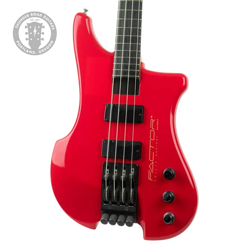 1990 Kubicki Factor 4 Headless Bass Red | Reverb Canada