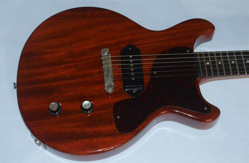 Burny Les paul Junior DC 1980 Red Wine Japan Rare Long | Reverb UK