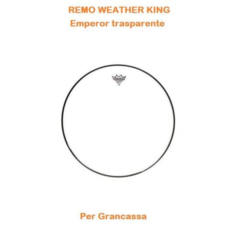Remo Weather King Emperor Clear Pelle Trasparente 22" | Reverb