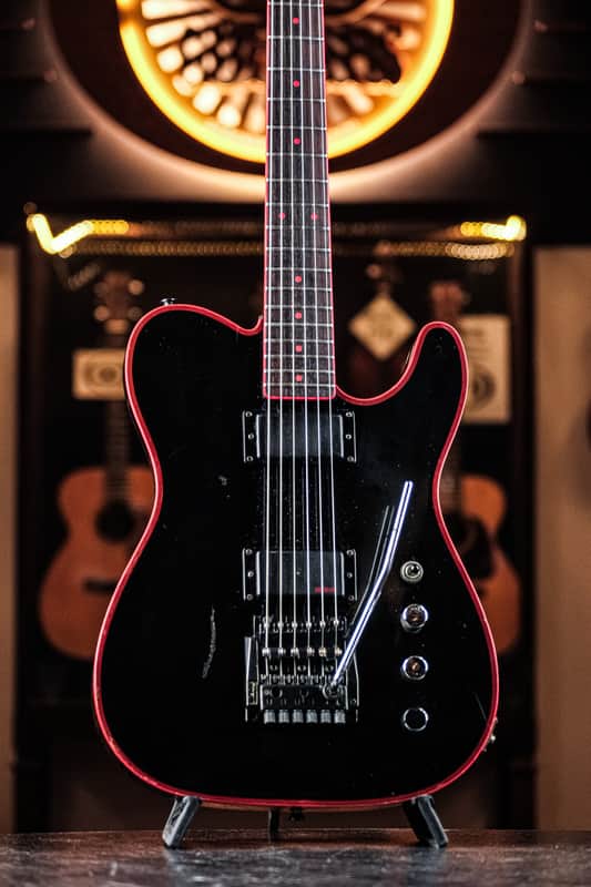1985 Washburn WT-24V Tour 24 HH Telecaster black/red | Reverb