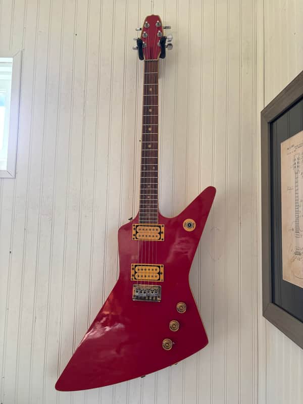 Arbor MIK Explorer Knock Off 1980's - Red | Reverb