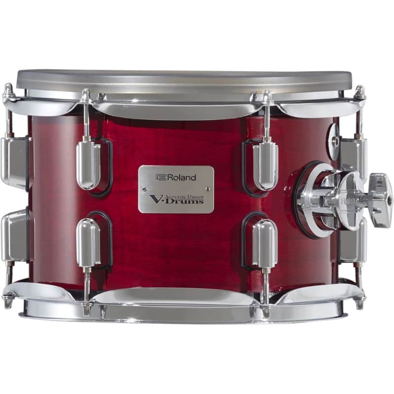 Roland V-Drums Acoustic Design Tom Pad 10x7 Gloss Cherry | Reverb